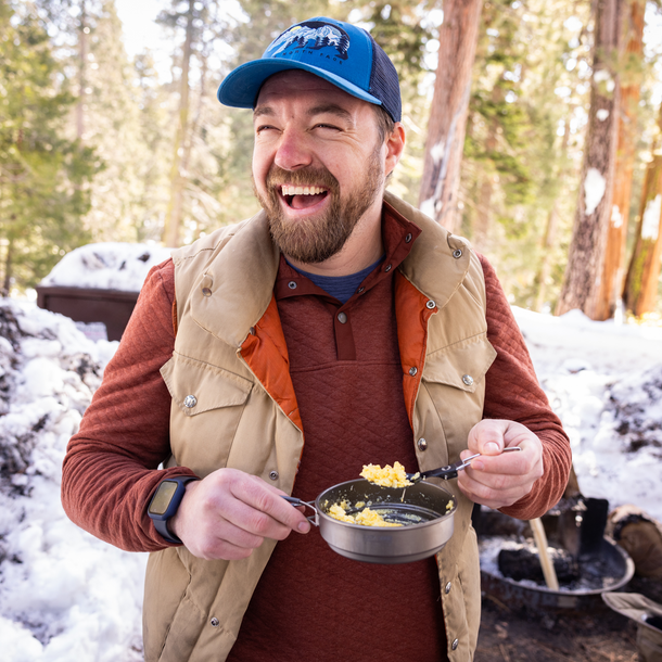 Explorer Bear Black Titanium Folding Utensil Combo (Spoon, Fork, Knife