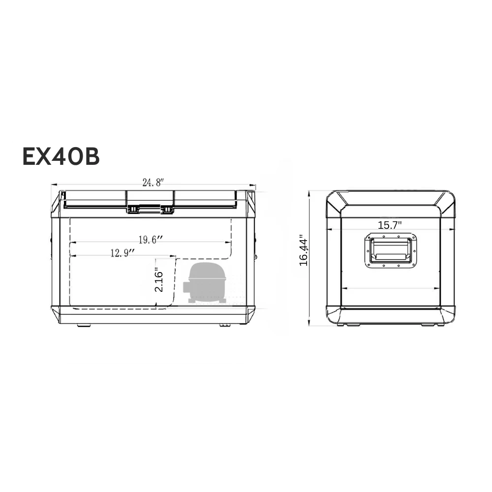 Explorer Bear EX40B - 40L 12/24V Portable Refrigerator & Freezer
