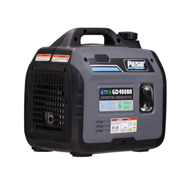 Pulsar 4000W Portable Super-Quiet Dual Fuel & Parallel Capability Gene ...